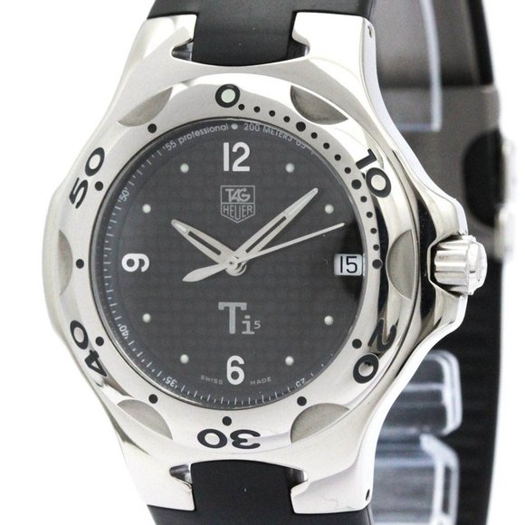Tag Heuer | Accessories | Polished Tag Heuer Kirium Titanium Rubber ...